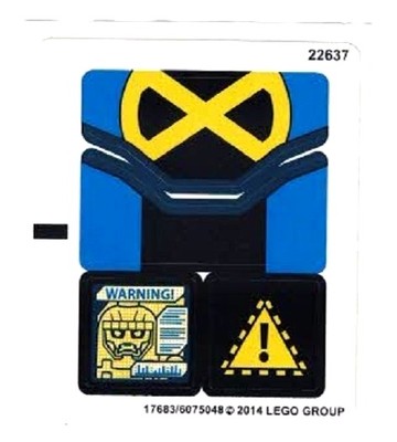 LEGO SUPER HEROES X-Men vs The Sentinel STICKER SHEET ~Replacement for ...