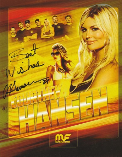 NEW! SIGNED! 2024 COURTNEY HANSEN "MAGNAFLOW" SEMA HANDOUT/POSTCARD! | eBay
