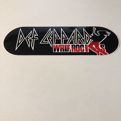 Def Leppard WRIF Rocks Sticker | eBay
