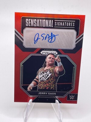 2023 WWE - Prizm - Auto Sensational Signatures - Red /99 - Jerry Sags ...