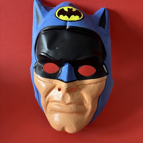 Plastic Mask Halloween Ben Cooper Vtg DC COMICS Bat Batman Decoration ...