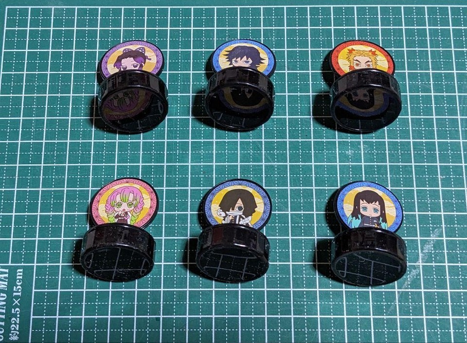 Demon Slayer Stamp 6 Piece Set Retsuden Japan Anime Manga Shonen Jump ...