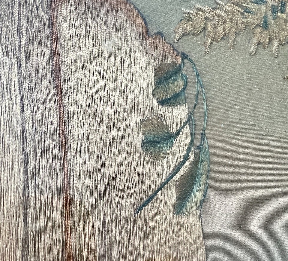 Antique Georgian Embroidery Pictures circa 1802 Silkwork Pair in Frames ...