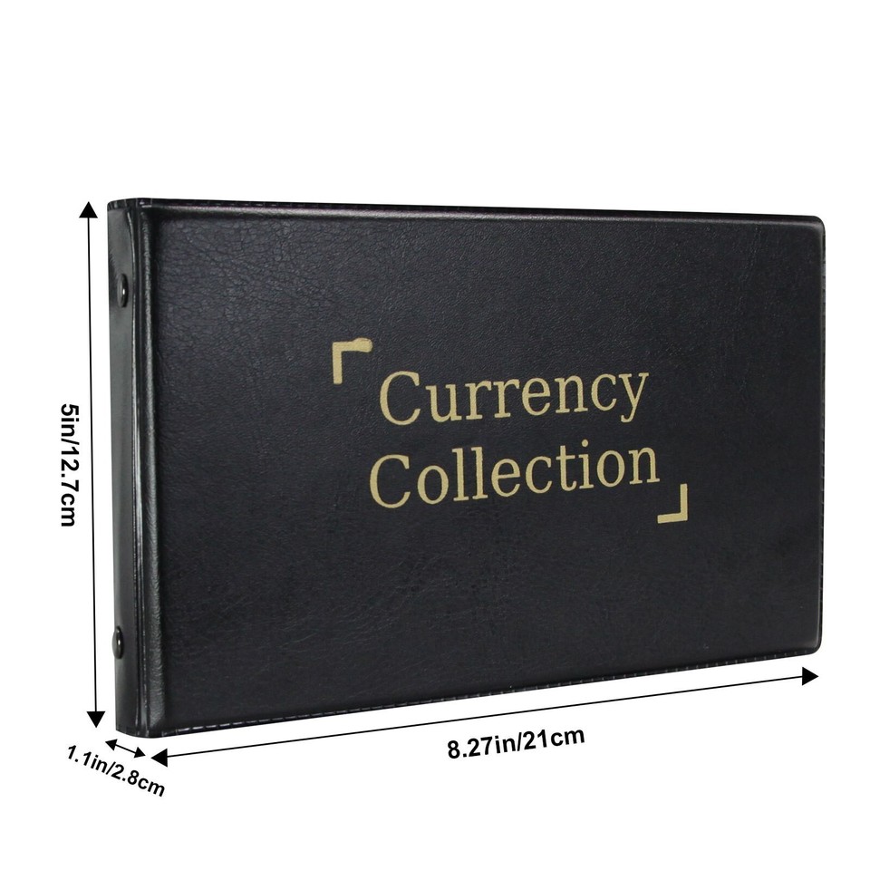 High-Quality 40-Sheet Banknote Display Album: Protect & Flaunt Your ...