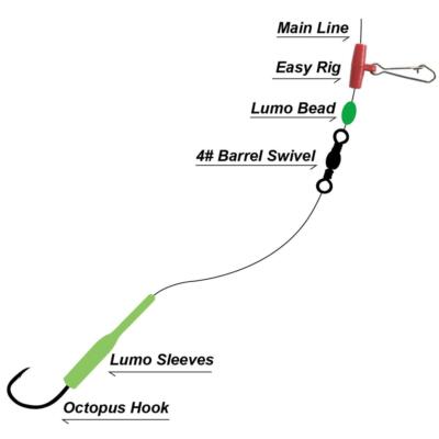 3 X Masterpro Reef & Snapper Running Fishing Rigs With Single Octopus 6 ...