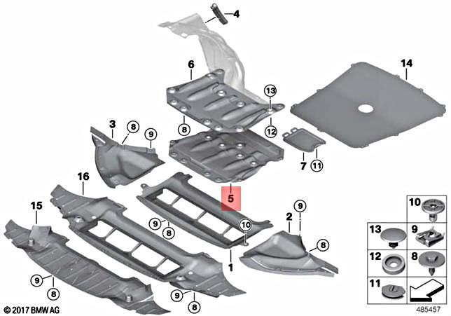 Genuine BMW Skid Plate 51717376342 | eBay