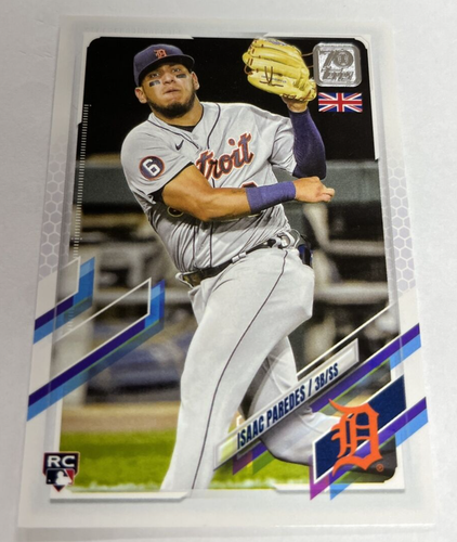 2021 Topps Baseball UK Edition RC #184 Isaac Paredes (Detroit Tigers ...