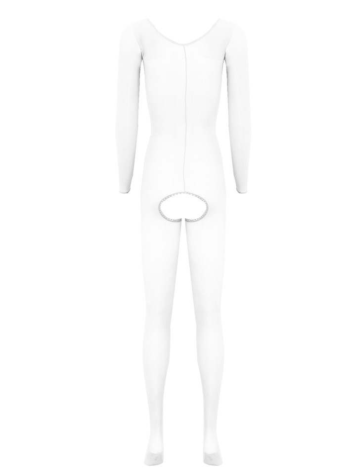 Womens See Through Silky Bodystocking Sexy Jumpsuits Full Bodysuit ...