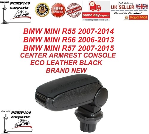 FOR BMW MINI R55 CLUBMAN / R56 / R57 CENTER ARMREST CONSOLE ECO LEATHER ...