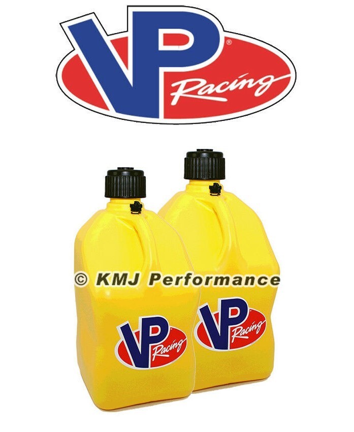 VP Fuel 2 Pack Yellow 5 Gallon Square Fuel Jug Water Container SCCA ...