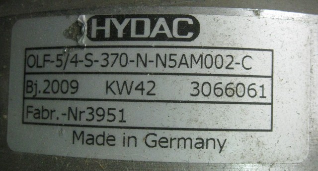 Hydac OLF-5/4-S-370-N-N5AM002-C Fluid Conditioning Unit for sale online | eBay