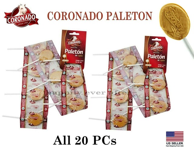 Coronado Paleton De Cajeta Quemada Mexican Goat Milk Candy Lollipops ...
