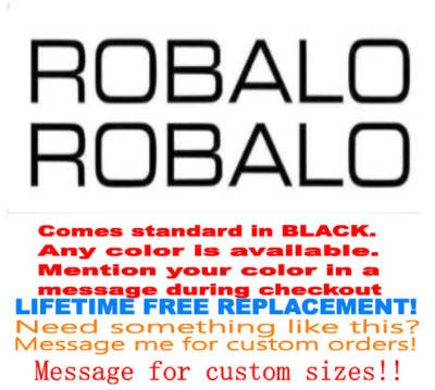 PAIR OF 4.5" X 32" ROBALO boat Hull Decals Marine Grade Your Color ...