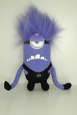 Despicable Me Minion Plush Purple Poisoned Evil One Eyed Cyclopes Soft ...