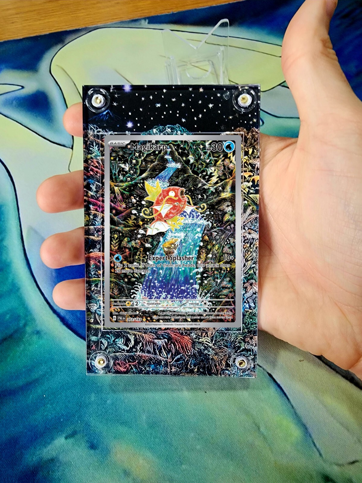 Pokemon Magikarp IR 203/193 Paldea Evolved Custom Case Extended Artwork ...