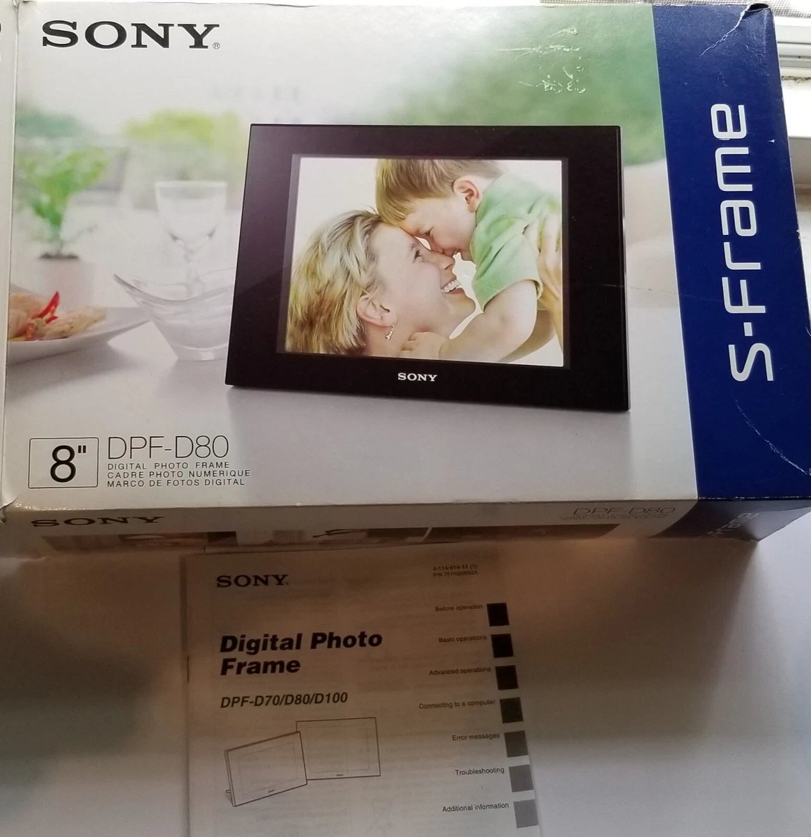 ソニー SONY デジタルフォトフレーム S-Frame E710 7.0型 内蔵メモリー128MB ホワイト DPF-E710 WI