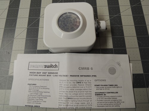 Sensor Switch CMRB 6 High Bay Occupancy Sensor, PIR, 360°, 120/277 ...