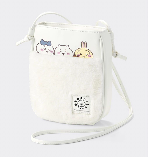 Chiikawa GU Chikawa Usagi Hachiwate Shoulder Bag White Pouch Japan ...