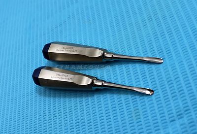 4 PC DENTAL TOOTH SURGERY ROOT ELEVATOR DEL #5MM STR+5MM CVD GERMAN S.S ...