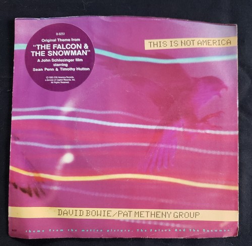 David Bowie Pat Metheny Group This Is Not America 7" 45 Single Vinyl ...