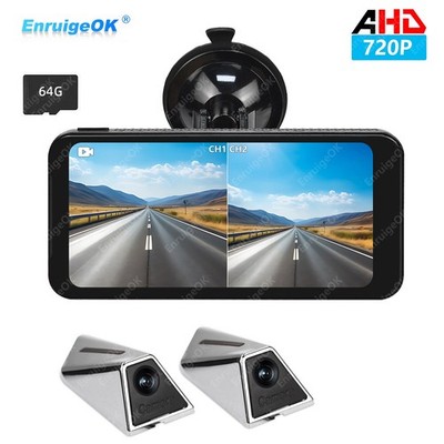 Car Side View Cameras System 6.25" Dual Split Screen Monitor HD Blind ...
