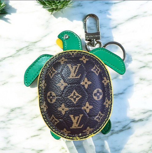 Louis Vuitton LV Monogram Turtle Mini Pouch Keychain Bag Charm NO BOX ...