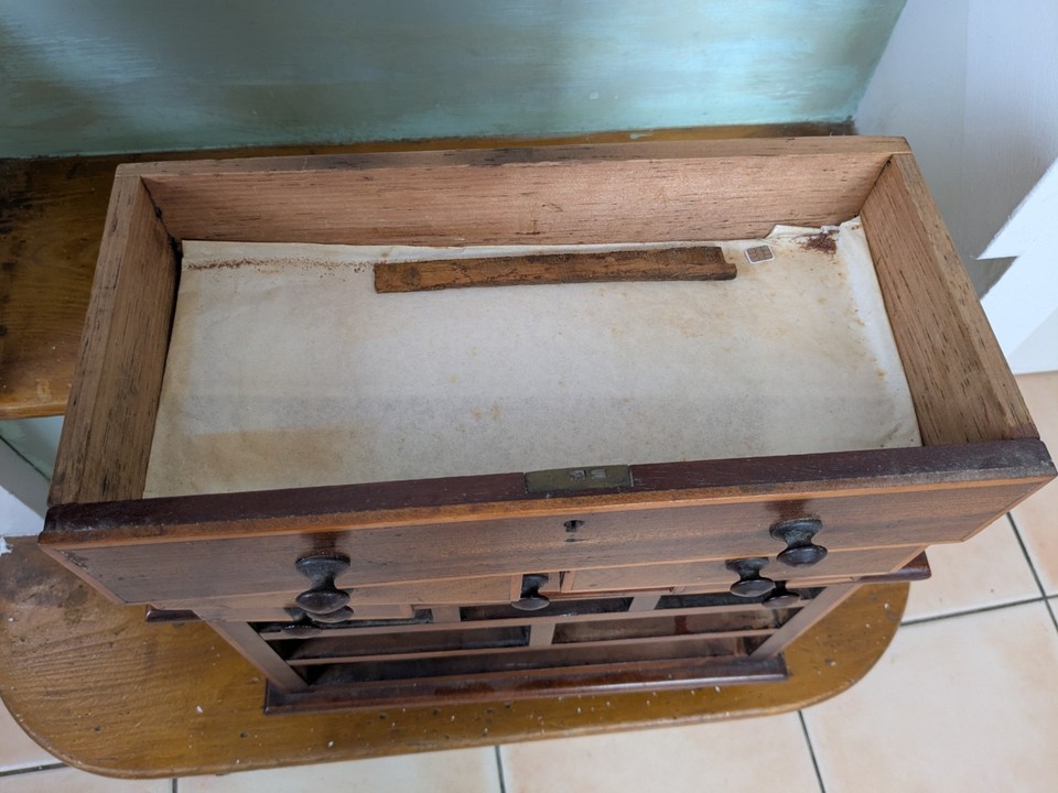 Restored Victoria apprentice piece miniature chest of drawers ...