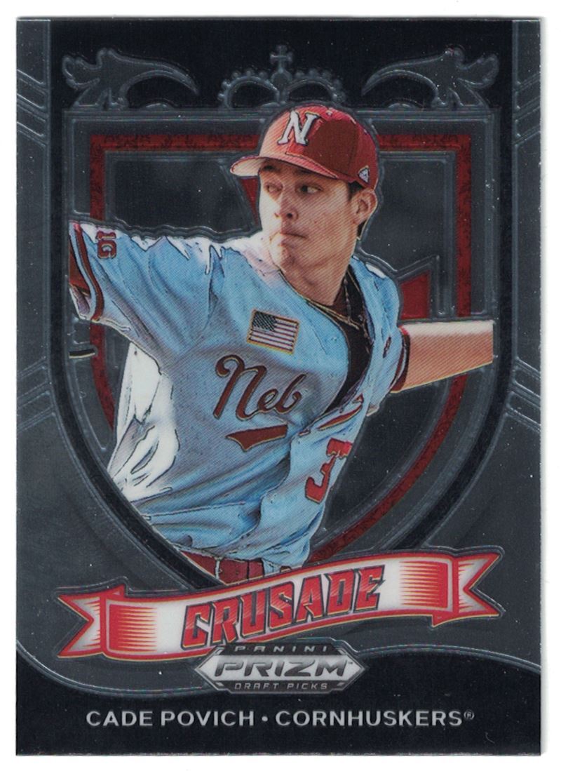 2021 PANINI PRIZM DRAFT PICKS CRUSADE CADE POVICH RC UNIVERSITY OF ...