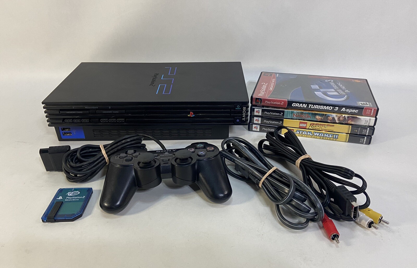Sony Playstation 2 PS2 Fat Console SCPH-30001 Game Console Bundle W 4 ...