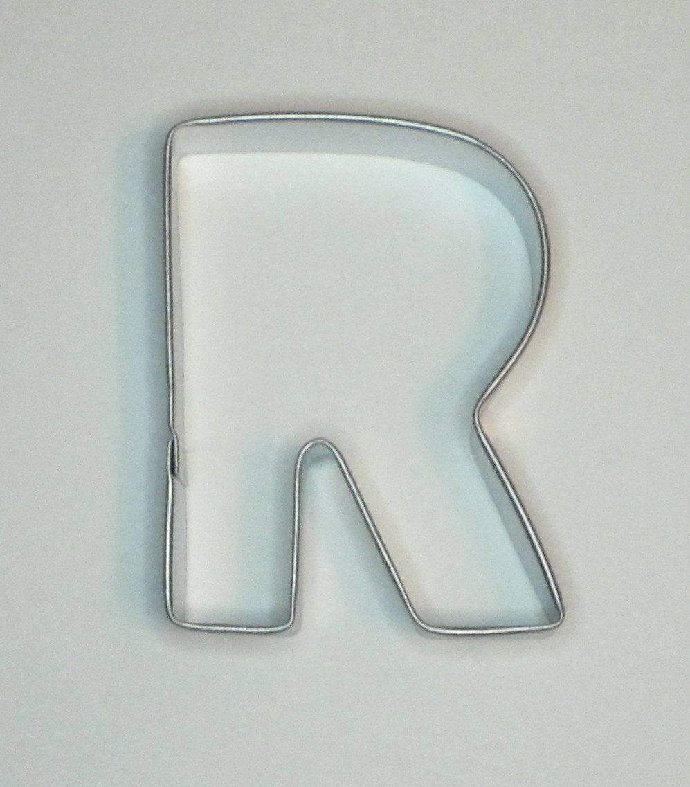 3" Letter R Cookie Cutter Tin Steel Alphabet Shape Spelling Initial ...