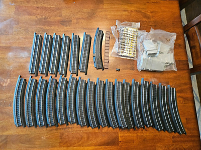 HO Life-Like Power Loc Lot 25 Track Pieces, Transformer, Risers/Poles ...