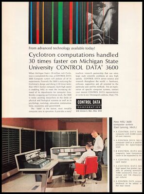 1964 Control Data Minneapolis Control Data 3600 Computer Michigan State ...