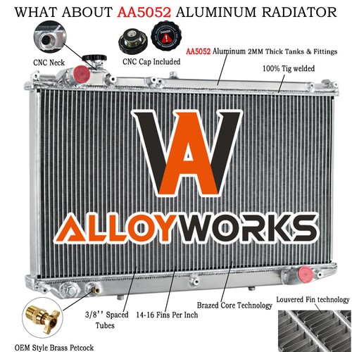 3 Core Radiator For Toyota Aristo LEXUS GS300 JZS147 2JZ-GE 1991-1997 ...