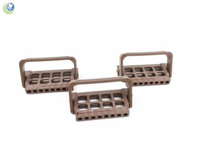 3X Dental Endo File Holder Block Caddy Root Canal W/ Ruler Brown ...