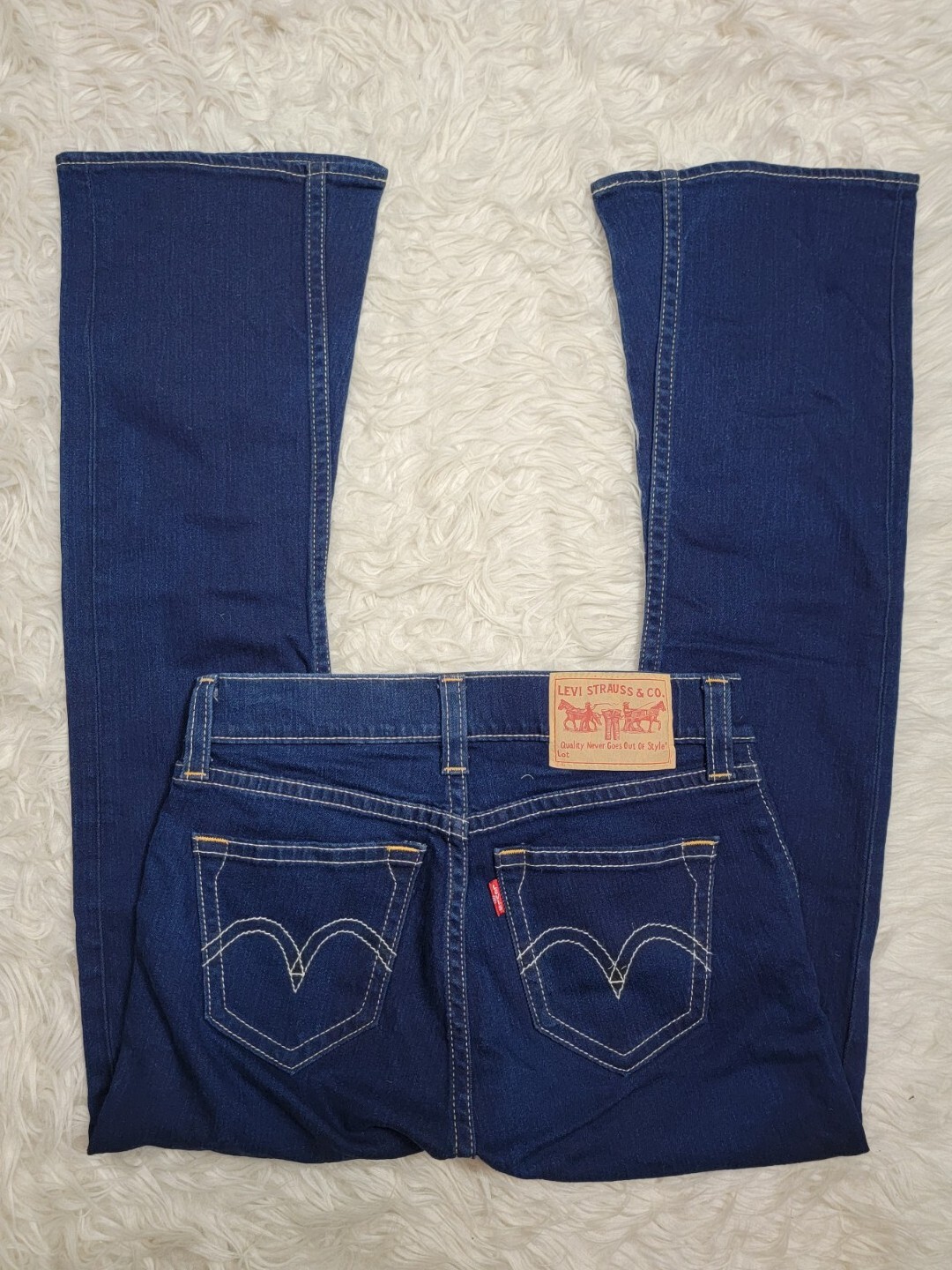 Levi's Jeans Womens Size 10M Type 1 Tough Boot Dark Wash Denim Stretch ...