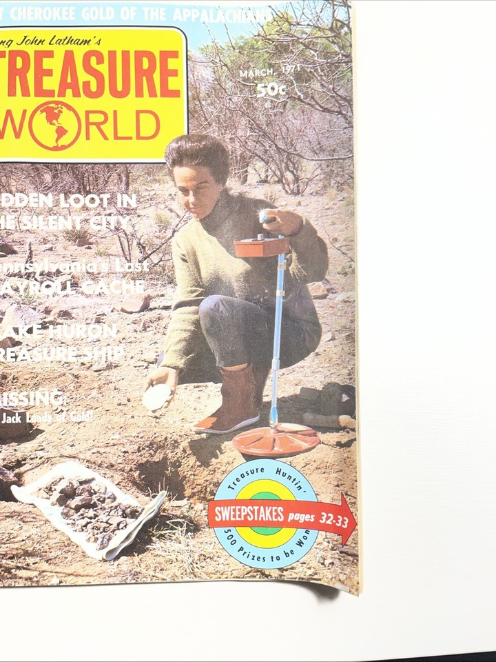 Rare Long John Latham's TREASURE World Mag (March 1971) Lake Huron ...