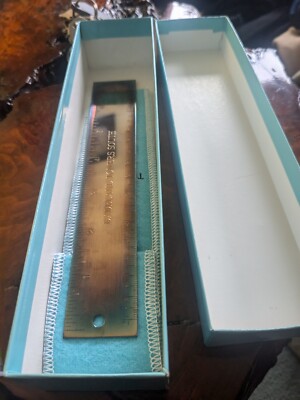 Tiffany & Co 7 inch Ruler Novelty Desk Accessory Silverplate American ...