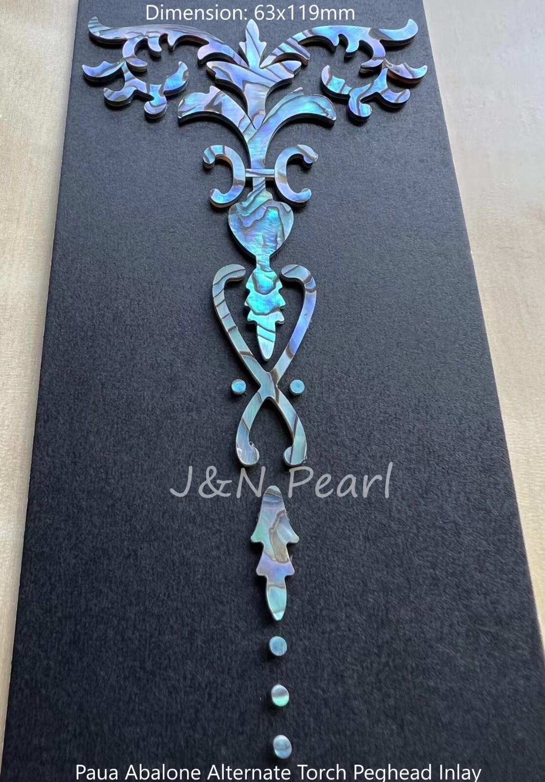 Alternate Torch Abalone & MOP Peghead Inlay for Martin Style Guitars ...