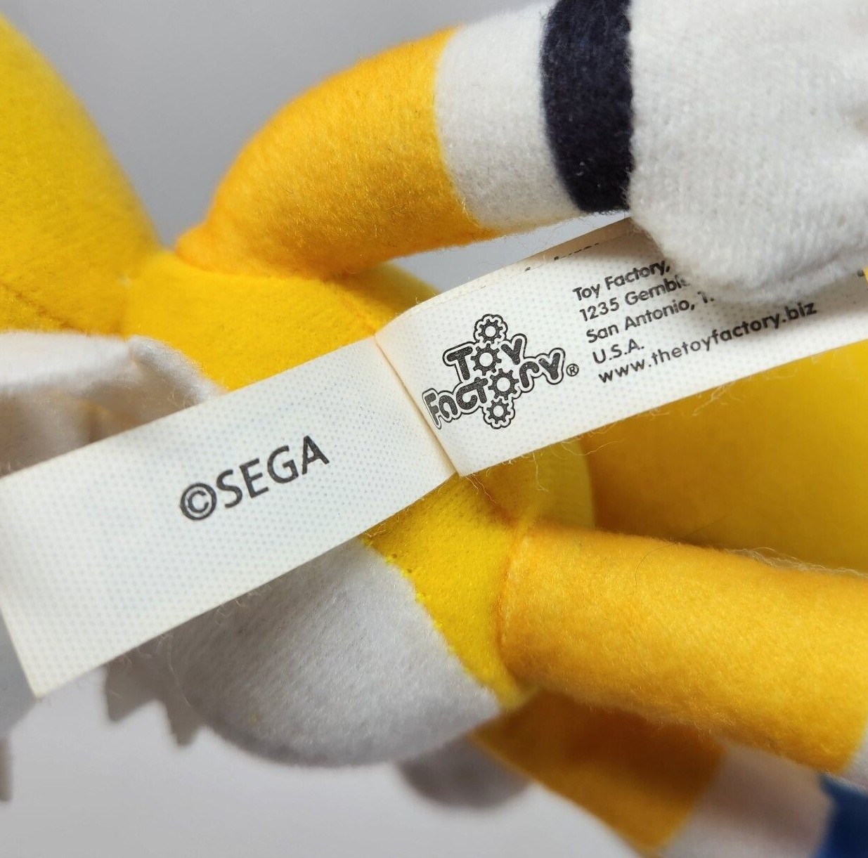 8" SONIC THE HEDGEHOG YELLOW TAILS SEGA TOY FACTORY 2019 STUFFED ANIMAL ...