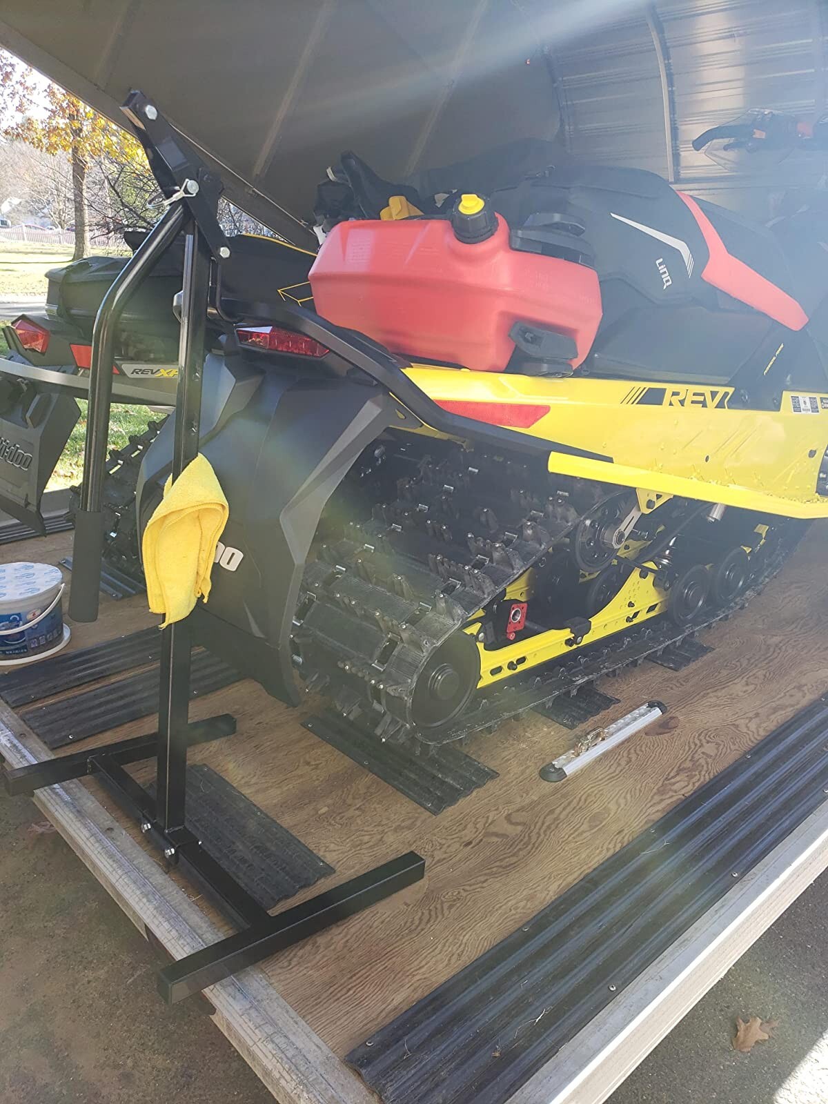 Snowmobile Lever Lift Jack Stand for Skidoo Polaris Yamaha Arctic Cat ...