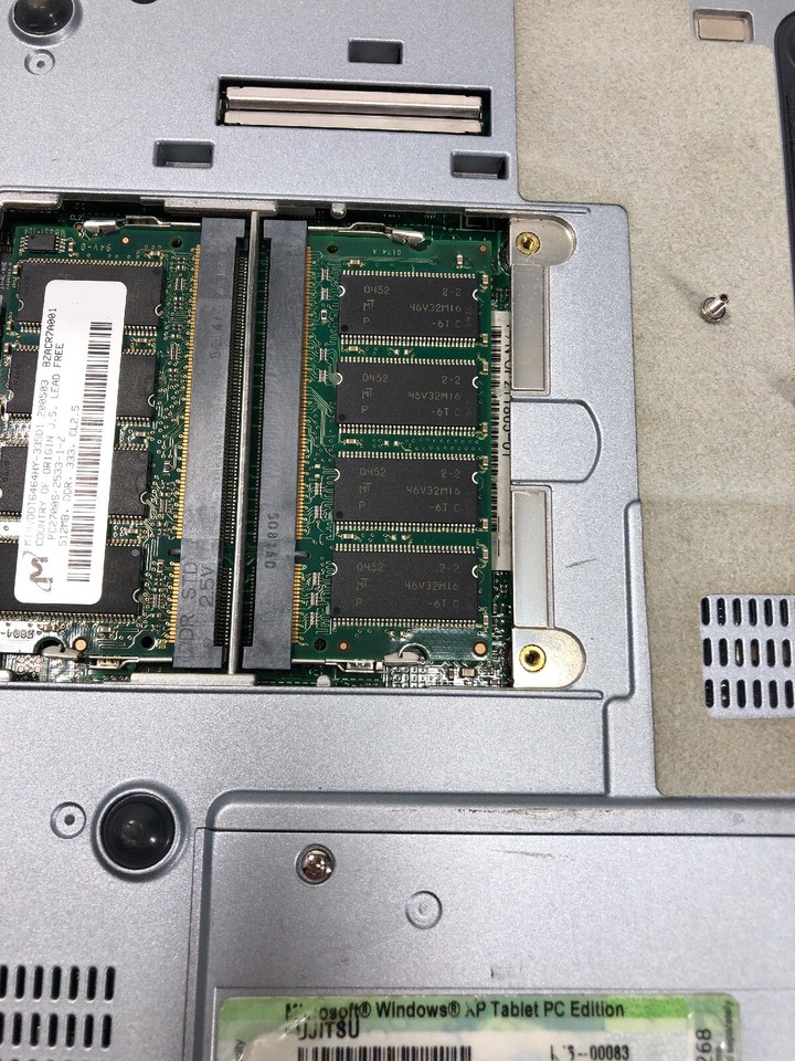 LOT Of 2 Fujitsu Lifebook T Series T4010 Tablet 1GB Ram No Hard drive ...