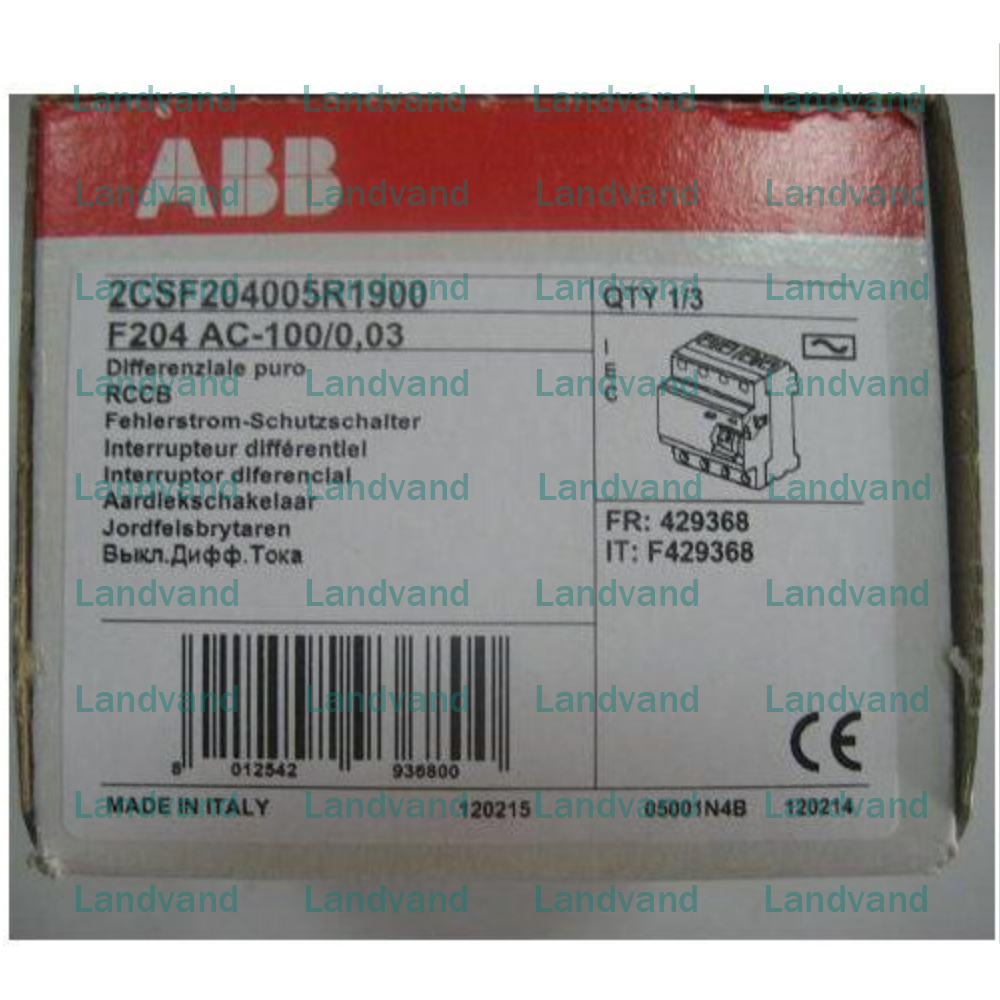 one new ABB F204 AC-100/0.03 operated circuit breaker Fast Shipping | eBay