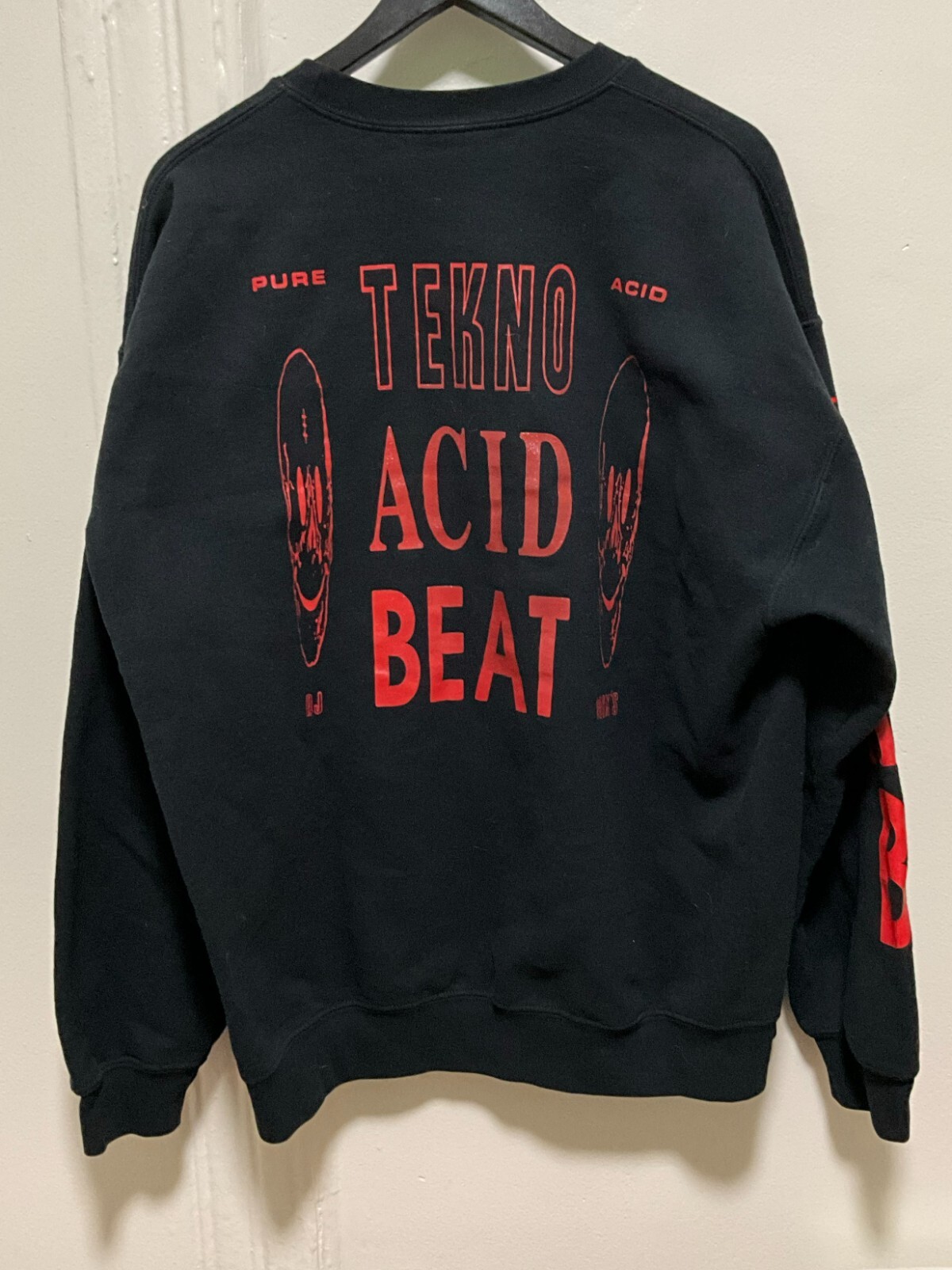 Tekno Acid Beat BOOT BOYZ BIZ Black Sweatshirt | eBay