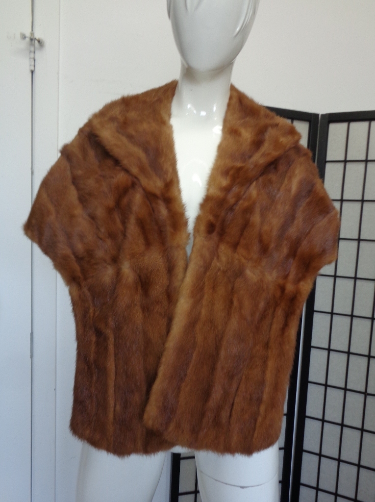 MINT CHINESE MINK FUR STOLE WRAP SHAWL WOMEN WOMAN SIZE 14"X64" | eBay
