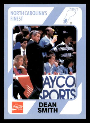 Dean Smith 1989 Collegiate Collection North Carolina's Finest Card #3 ...