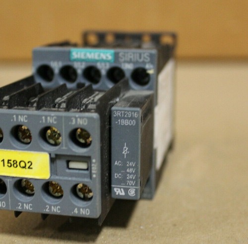 Siemens 3RT2016-1BB41 Contactor w/ 3RT2916-1BB00 & 3RH2911-1FA22 | eBay