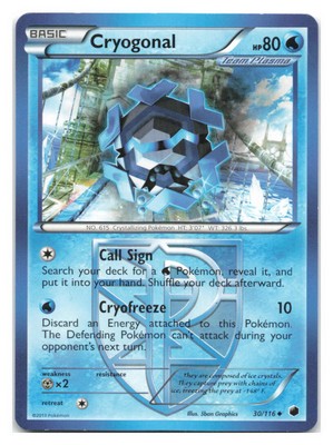 Cryogonal (Team Plasma) #30/116 Plasma Freeze Pokemon tcg | eBay