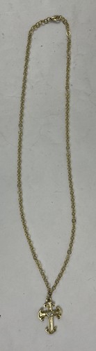 GUESS Gold Tone Cross Pendant with 28" Chain (Approximately) | eBay
