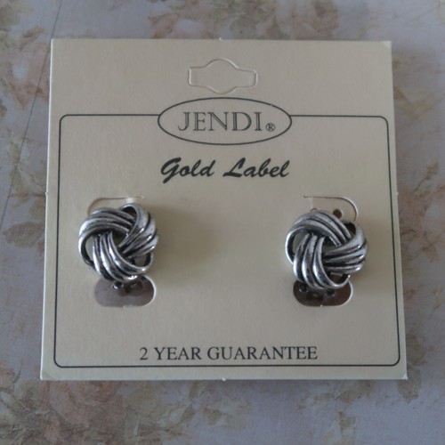 1 pair of Jendi Clip on earrings- Rhodium Plated (J26) | eBay Australia