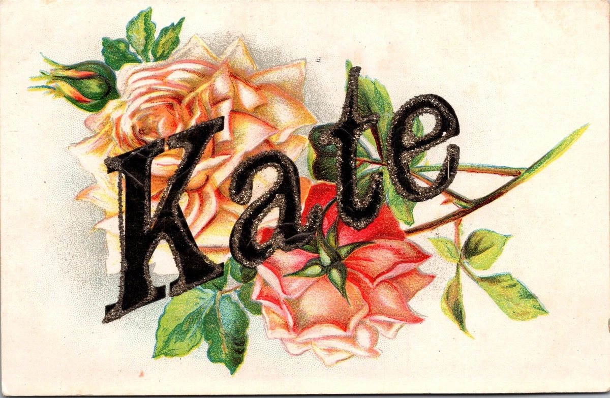 The Name Katie In Glitter